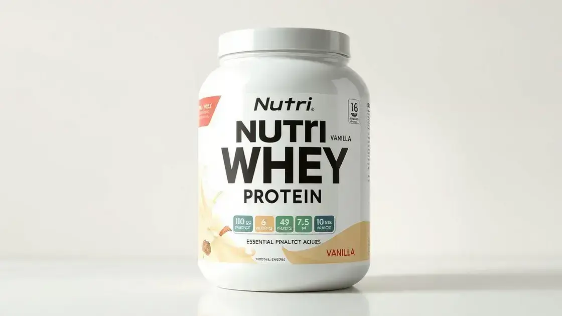 Nutri Whey Protein Baunilha: O Melhor Suplemento de 2025!